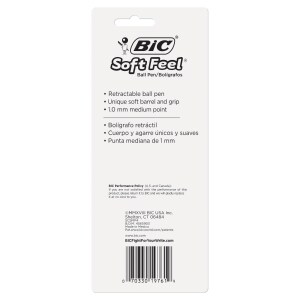 Bic Soft Feel Black Ball Pens, 4 ct. | Family Dollar