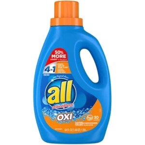 All Liquid Laundry Detergent, Fresh Clean Oxi plus Odor Lifter, 54 fl ...