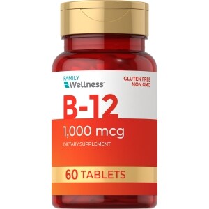 Family Wellness B-12 1,000 mcg Tablets, 60 ct.