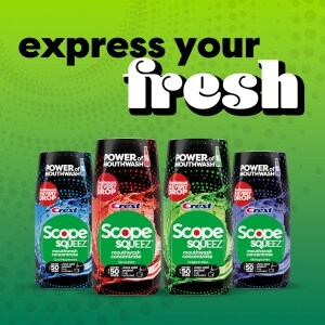 Scope Squeez Mouthwash Concentrate, Original Mint Flavor, Up to 50 Uses ...