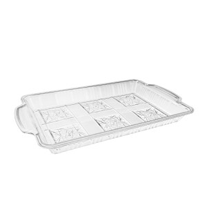 Plastic Crystal-Cut Catering Trays, 1 ct. | Family Dollar