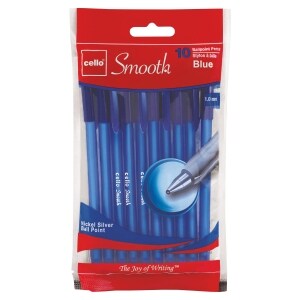 Cello Smooth Blue Ballpoint Pens, 10 ct.
