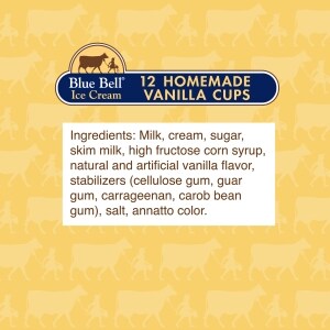 Blue Bell Homemade Vanilla Ice Cream Cups - 12 ct / 3 fl oz | Family Dollar