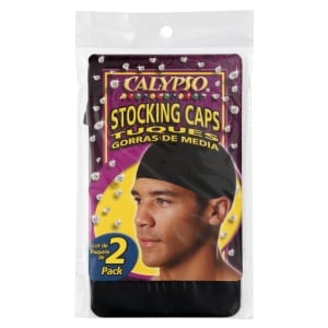 Calypso Black Stocking Caps, 2 ct. | Family Dollar