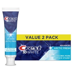 Crest 3D White Arctic Fresh Teeth Whitening Toothpaste, 2.7 oz, Pack of 2 | Family Dollar