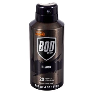 Bod Man Black Fragrance Body Spray, 4 oz.