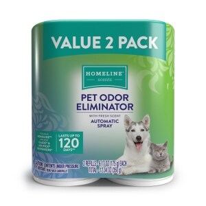 Homeline Automatic Spray Refills, Pet Odor Eliminator, 2 ct | Family Dollar