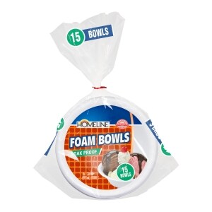 Homeline Large Foam Bowls, 15 ct.