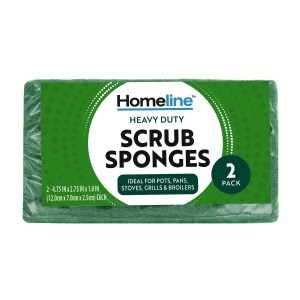 Homeline Heavy-Duty Scrub Sponges, 2 ct. | Family Dollar