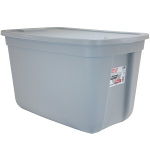 Classic Gray Storage Tote, 20 gal. | Family Dollar