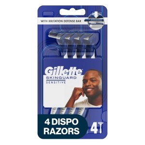 Gillette SkinGuard Disposable Razors for Men, 4 Count | Family Dollar