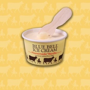 Blue Bell Homemade Vanilla Ice Cream Cups - 12 ct / 3 fl oz | Family Dollar