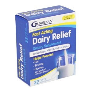 Guardian Fast-Acting Dairy Relief Single-Serve Caplet Pouches, 32-ct. Box