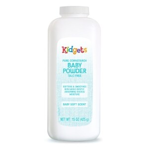 Kidgets Baby Powder Cornstarch, 15 oz.