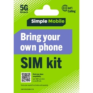 Simple Mobile Bring Your Own Phone SIM Kit, No Airtime - Prepaid ...