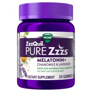 ZzzQuil PURE Zzzs Melatonin Sleep Aid Gummies, Helps You Fall Asleep ...