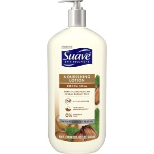 Suave Skin Solutions Body Lotion Cocoa Butter and Shea, 32 oz