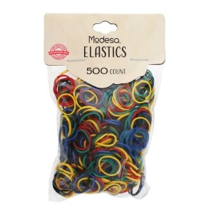 Modesa Colorful Mini Hair Elastics, 500 ct.