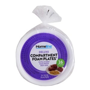Homeline Deep-Dish Foam Plates, 10.25 in, 26 ct. | Family Dollar