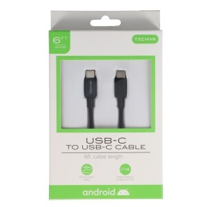 Techiva USB-C to USB-C Cables, 6-ft.