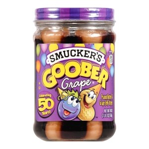 Smucker's Goober Peanut Butter & Grape Jelly Stripes 18 oz