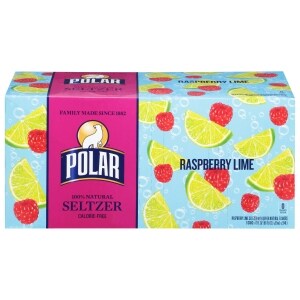 Polar Seltzer Water Raspberry Lime, 12 fl oz cans, 8 pack | Family Dollar