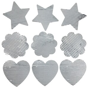 Galvanized Metal Icon Shapes, 3 ct. 4x4-in. | Family Dollar