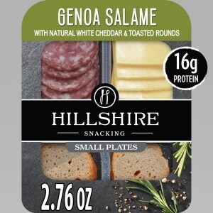 Hillshire Snacking Small Plates, Genoa Salami Deli Lunch Meat and White ...