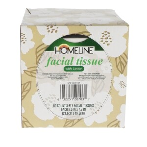 View Homeline Aloe Facial Tissue Cubes,