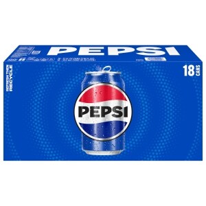Pepsi Soda Cola 12 Fl Oz 18 Count