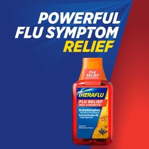 Theraflu Max Strength Daytime Flu Medicine for Flu Symptom Relief with ...