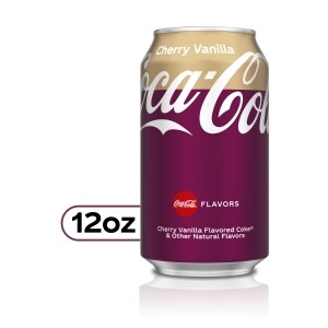 Cherry Vanilla Coke, Cherry Vanilla Flavored Coca-Cola Soda Pop Soft ...