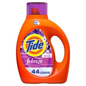 Tide Ultra Febreze Liquid Laundry Detergent, Spring and Renewal scent ...