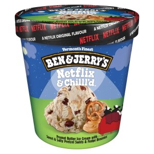 Ben & Jerry's Netflix & Chilll'd™ Peanut Butter Ice Cream Pint 16 oz