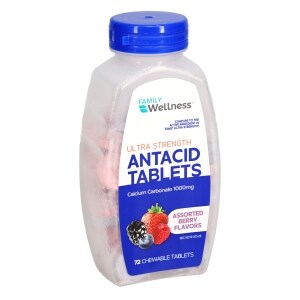 Family Wellness Ultra Strength Berry-Flavored Antacid Chewable Tablets ...