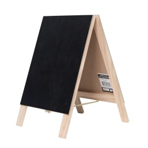 Wooden Chalk & Dry Erase Easel Board Signs, 11x7.1-in.
