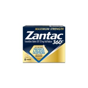Zantac 360 Maximum Strength 20mg Tablets, 8-ct. Boxes