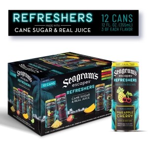 Seagram's Escapes Refreshers Variety Pack, 12oz Slim Cans