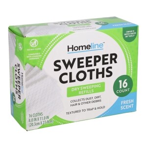 Homeline Dry Sweeper Refill Cloths - Fresh Scent, 16 ct. | Family Dollar
