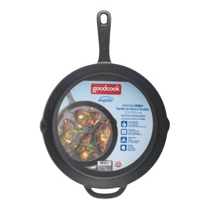 GoodCook Inspire Cast Iron Skillet, 12 in.