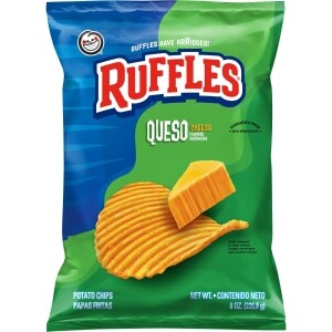 Ruffles Queso Cheese Flavored Potato Chips 8 oz
