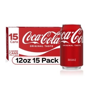 Coca-Cola Soda Soft Drink, 12 fl oz, 15 Pack | Family Dollar