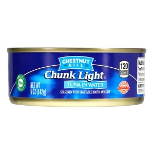 Chestnut Hill Chunk Light Tuna in Water, 5-oz. Cans
