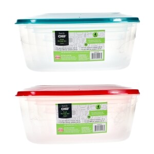 Family Chef Food Storage Container Sets, 4 pc.