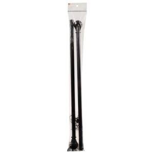 Black Decorative Rod Sets with Ball Finials | Family Dollar
