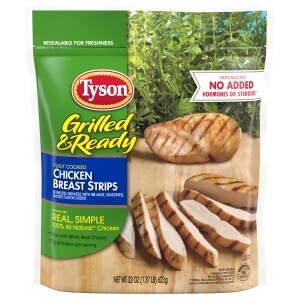 Tyson Grilled & Ready Fully Cooked Grilled Chicken Breast Strips, 22 oz ...