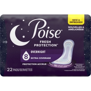 Poise Fresh Protection Extra Coverage Overnight Pads 22 ct | Family Dollar