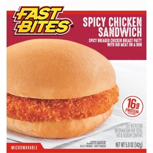 Fast Bites® Spicy Breaded Chicken Sandwich, 5 oz (Frozen)