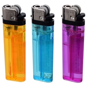 View Assorted Clear Lighters, 3 ct.