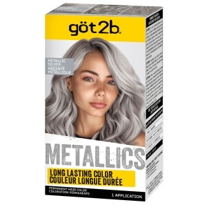Schwarzkopf Got2b Metallics Permanent Hair Color, M71 Metallics Silver